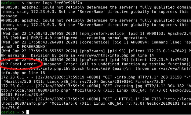How To See The Error Logs In Wordpress With Docker In Linux